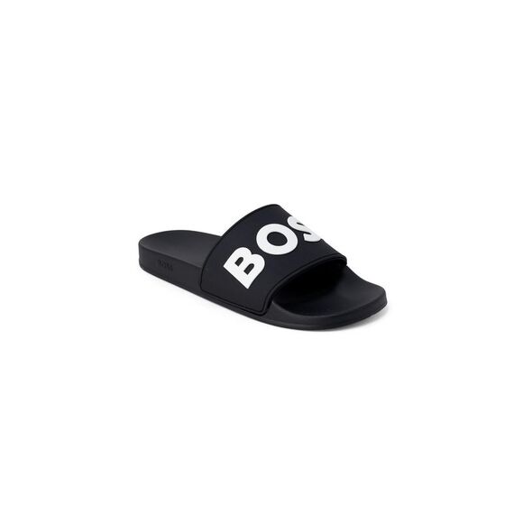Boss | Other | Boss Logo Slides Sandals Men Black Slippers | Poshmark